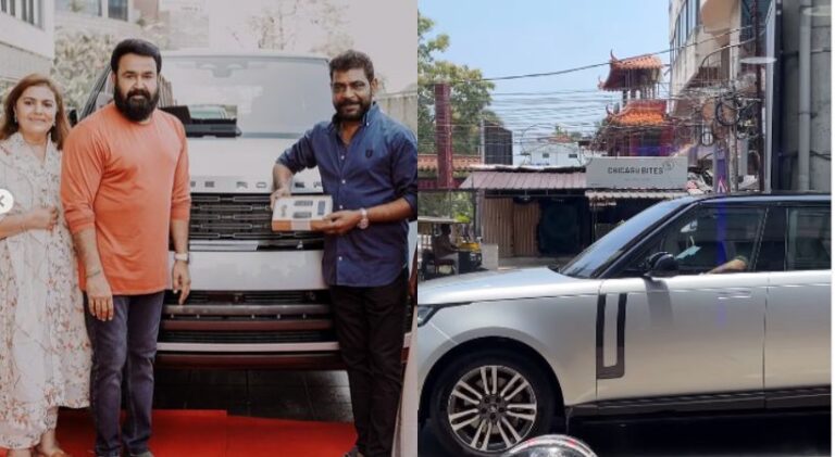 പുത്തൻ റേഞ്ച് റോവറിൽ കൊച്ചി നഗരത്തിൽ മോഹൻലാൽ- വിഡിയോ - mohanlal's new ...