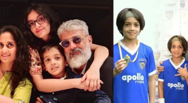 Story Highlights: ajith kumar son aadvik wins gold medal in football